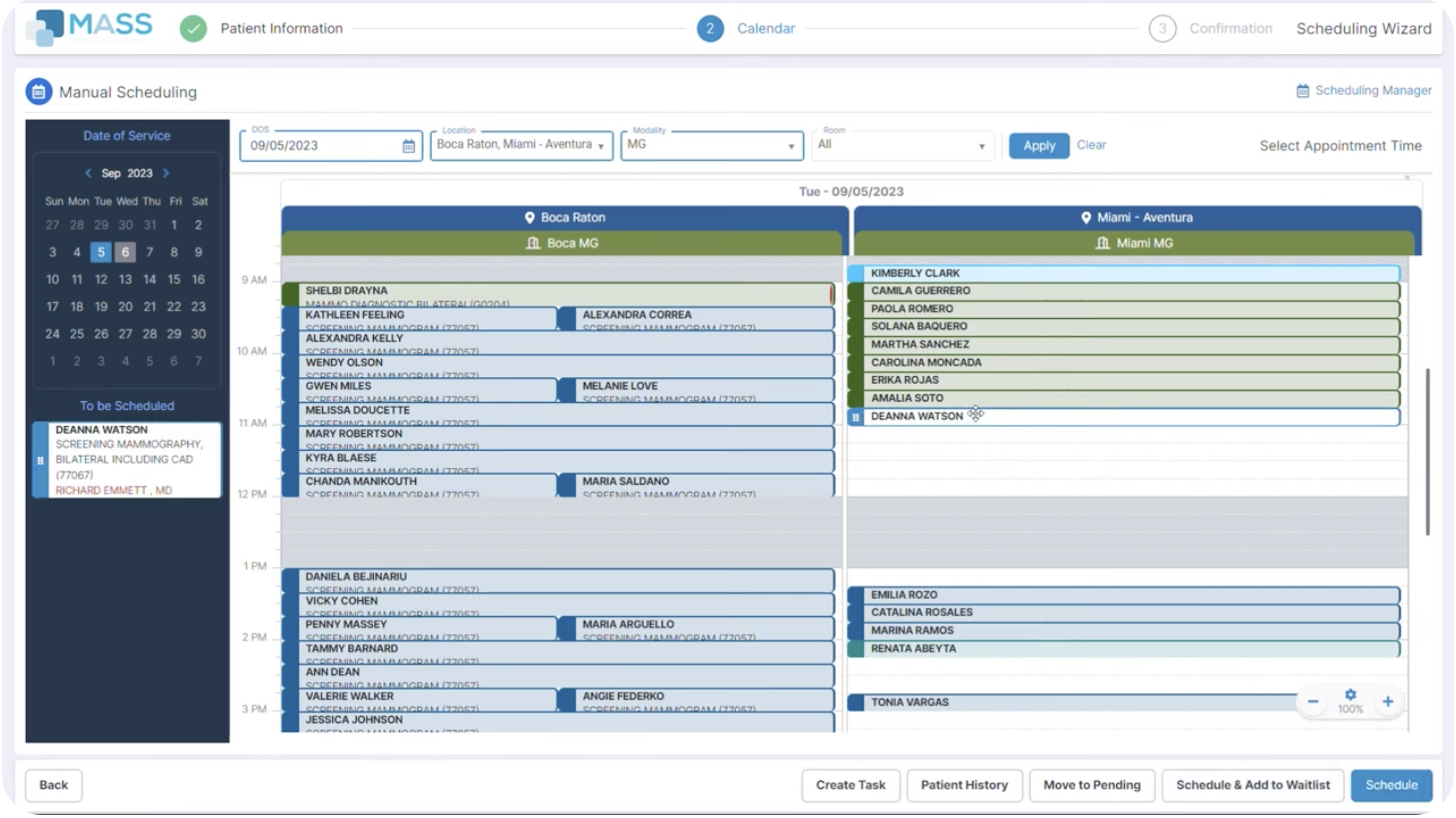Radiology Scheduling Workflow